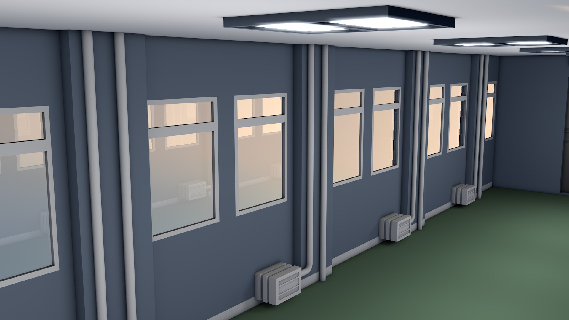 Hallway 3D - TurboSquid 2339937