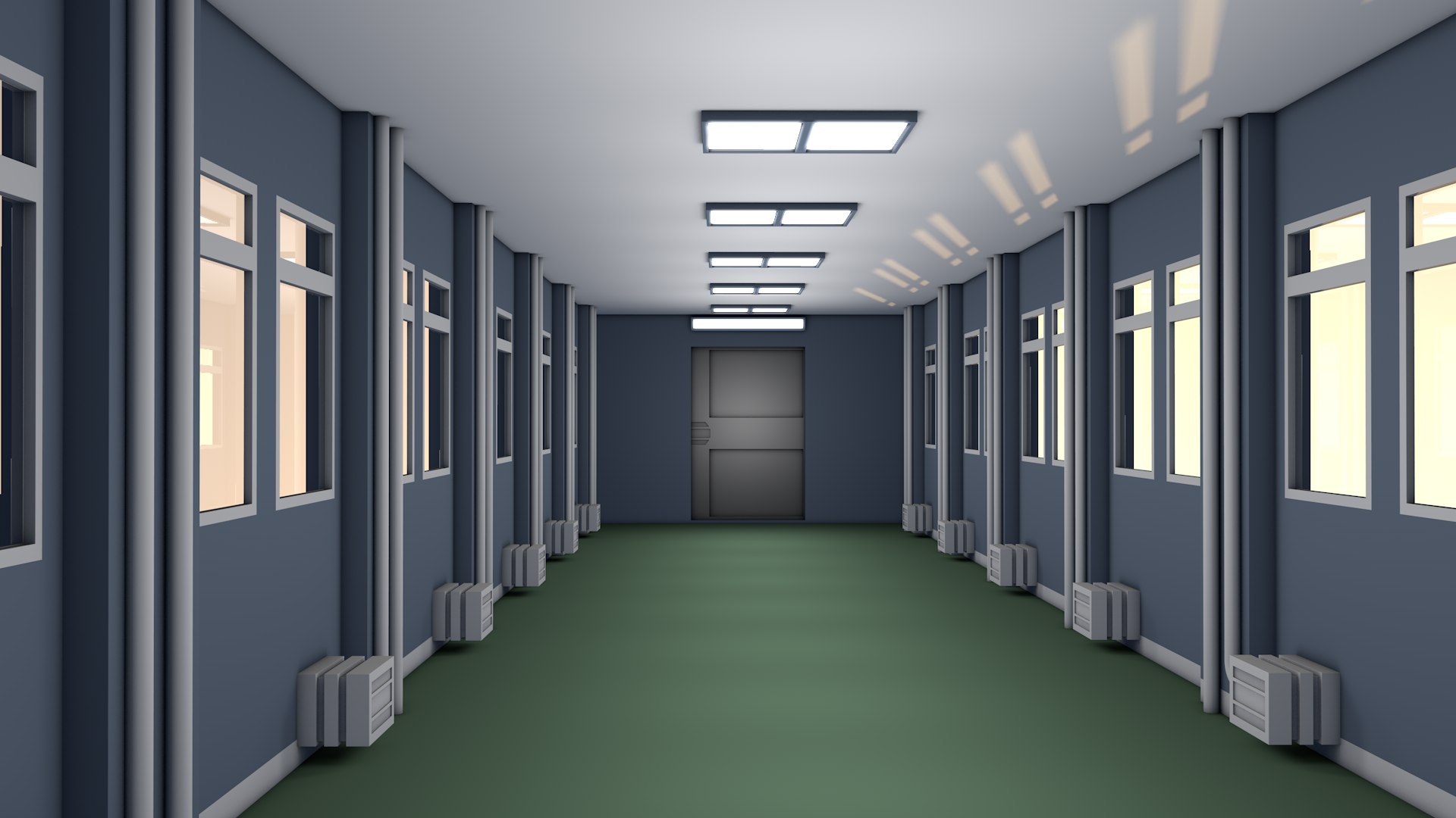 Hallway 3D - TurboSquid 2339937