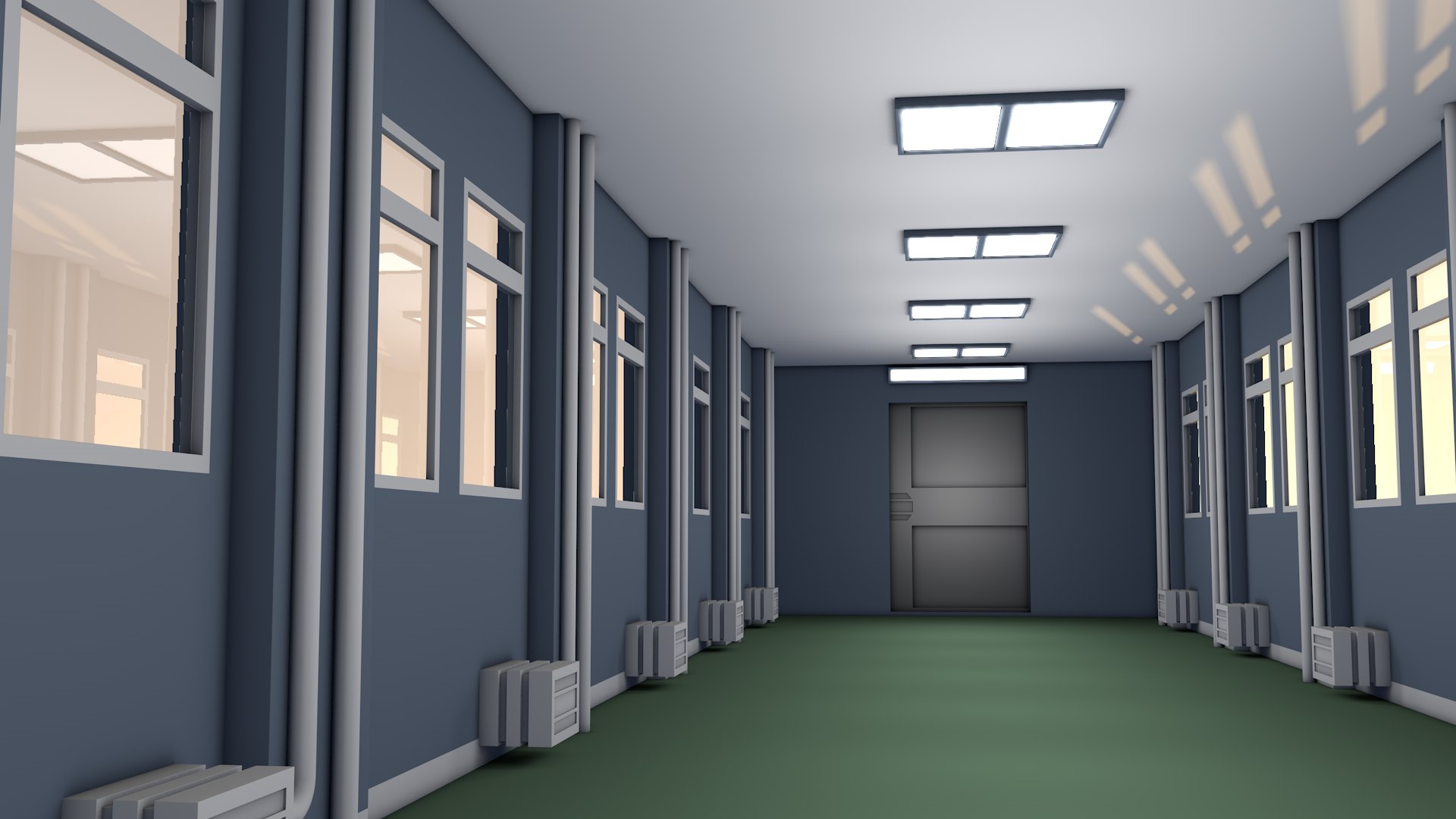 Hallway 3D - TurboSquid 2339937