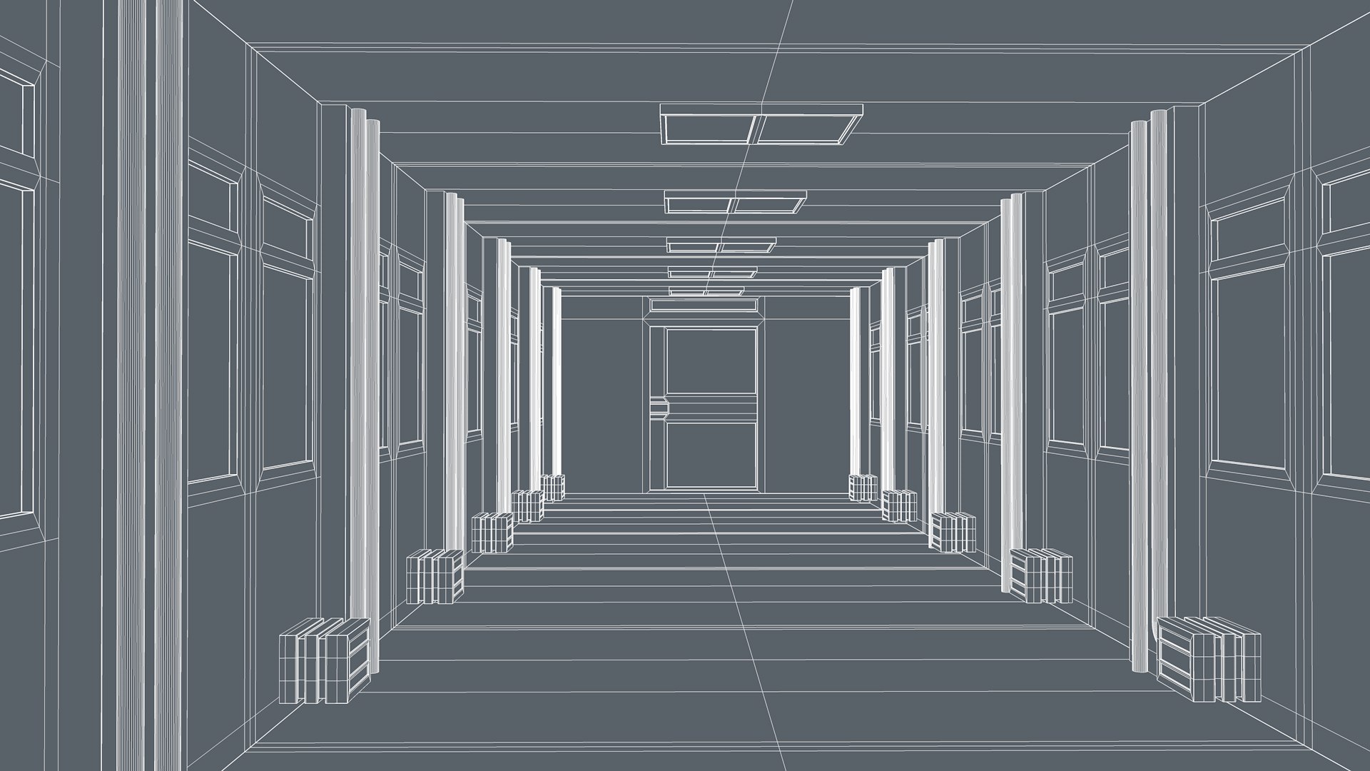 Hallway 3D - TurboSquid 2339937