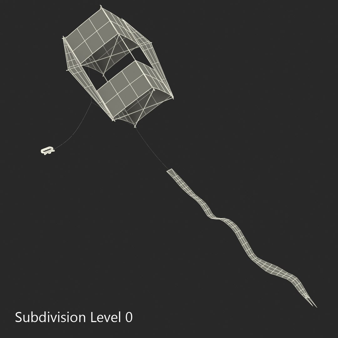 Kite 3 3d Obj