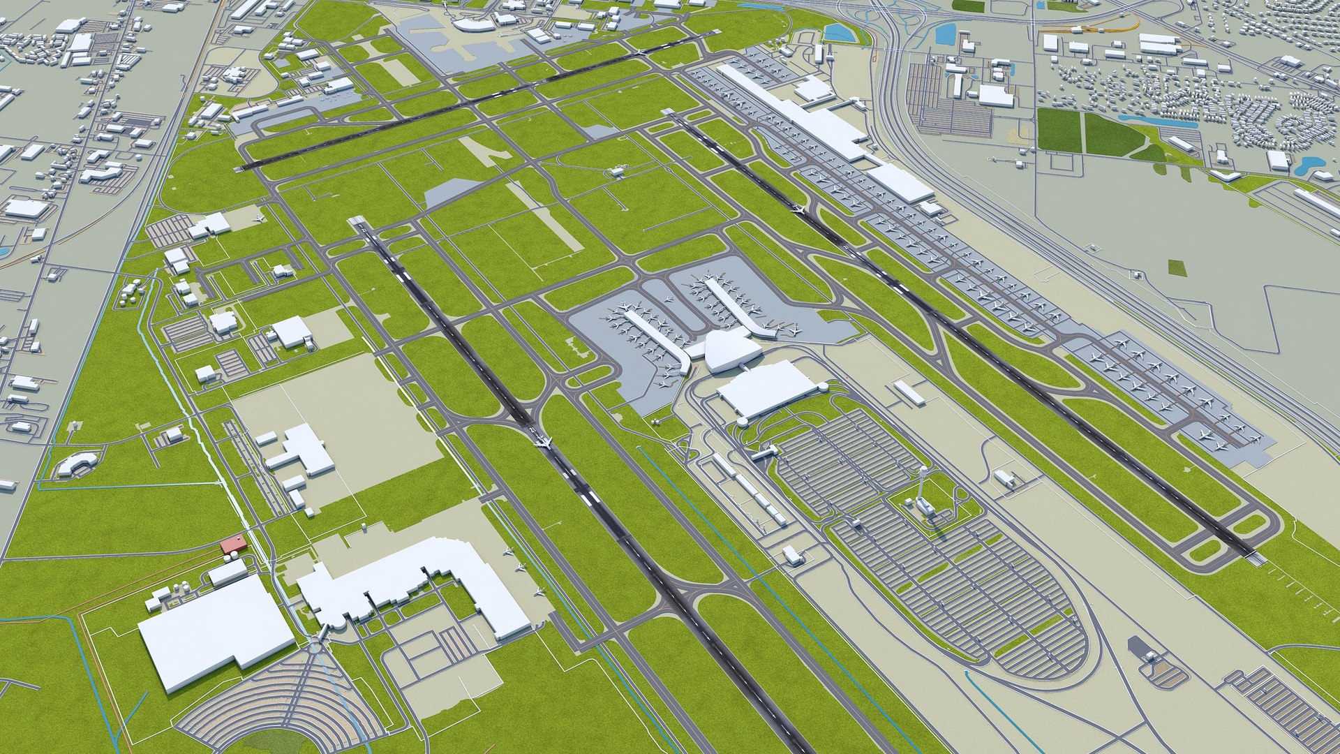 Indianapolis Airport 3D Model - TurboSquid 2005198