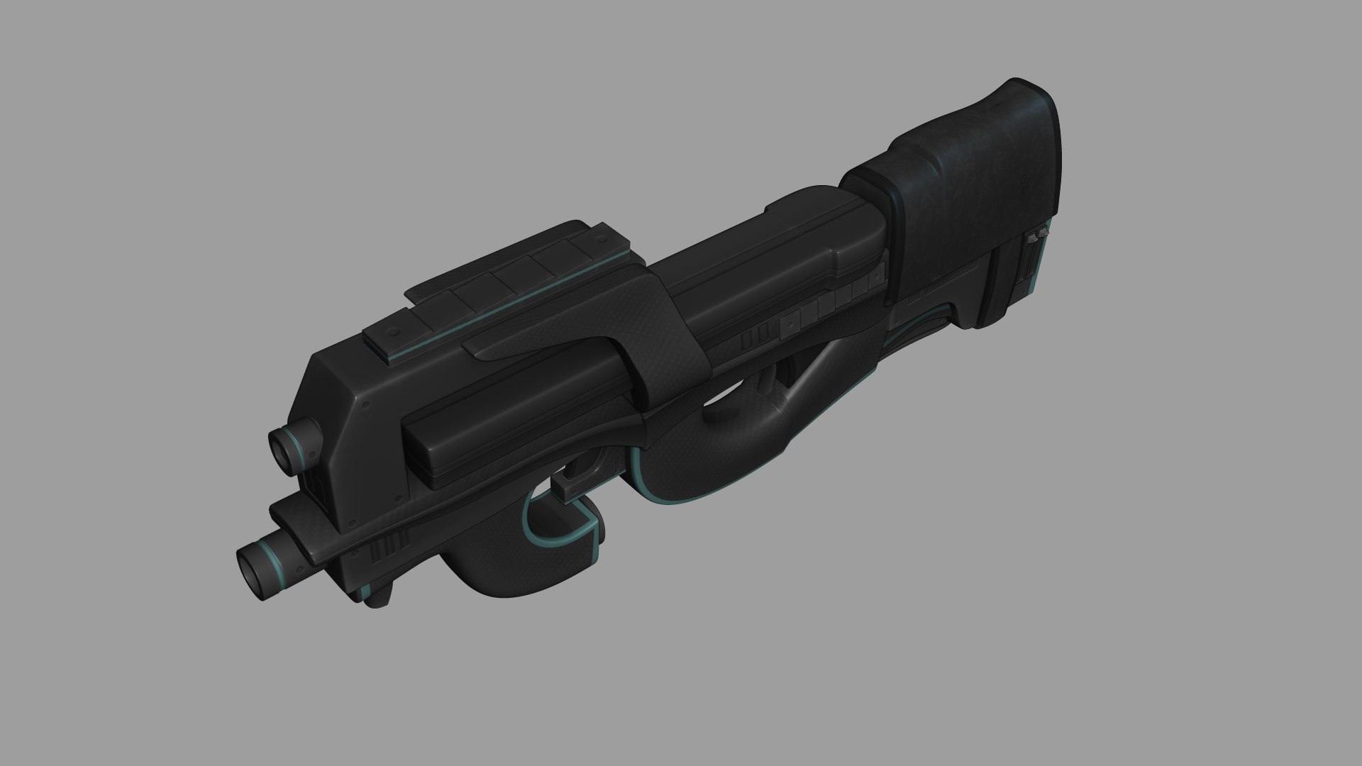 P90 Gun Weapon 3D Model - TurboSquid 1678346