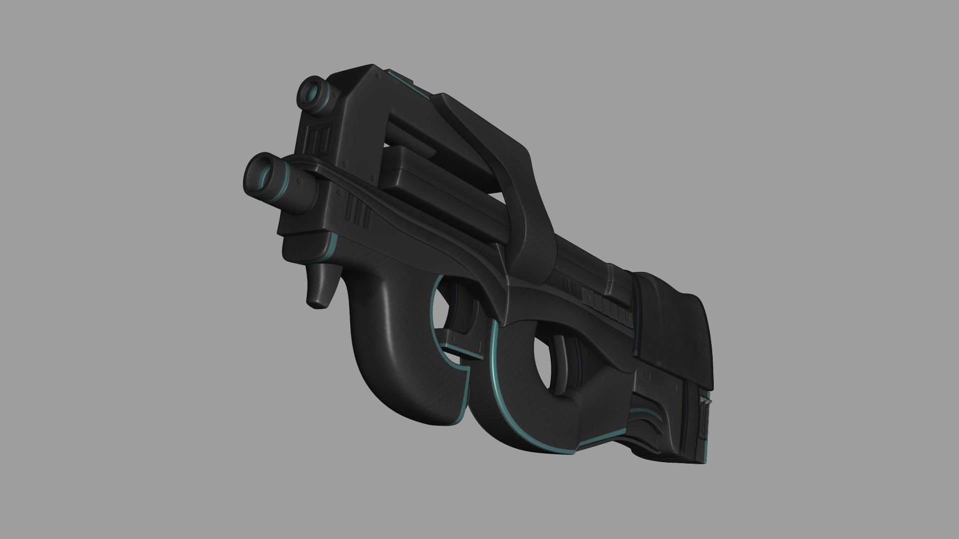 P90 Gun Weapon 3D Model - TurboSquid 1678346