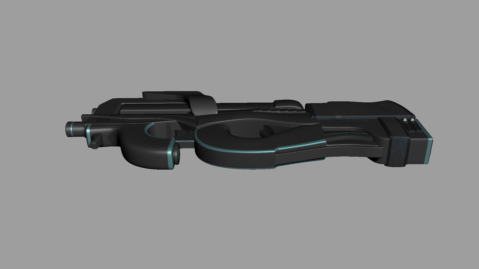 P90 Gun Weapon 3D Model - TurboSquid 1678346