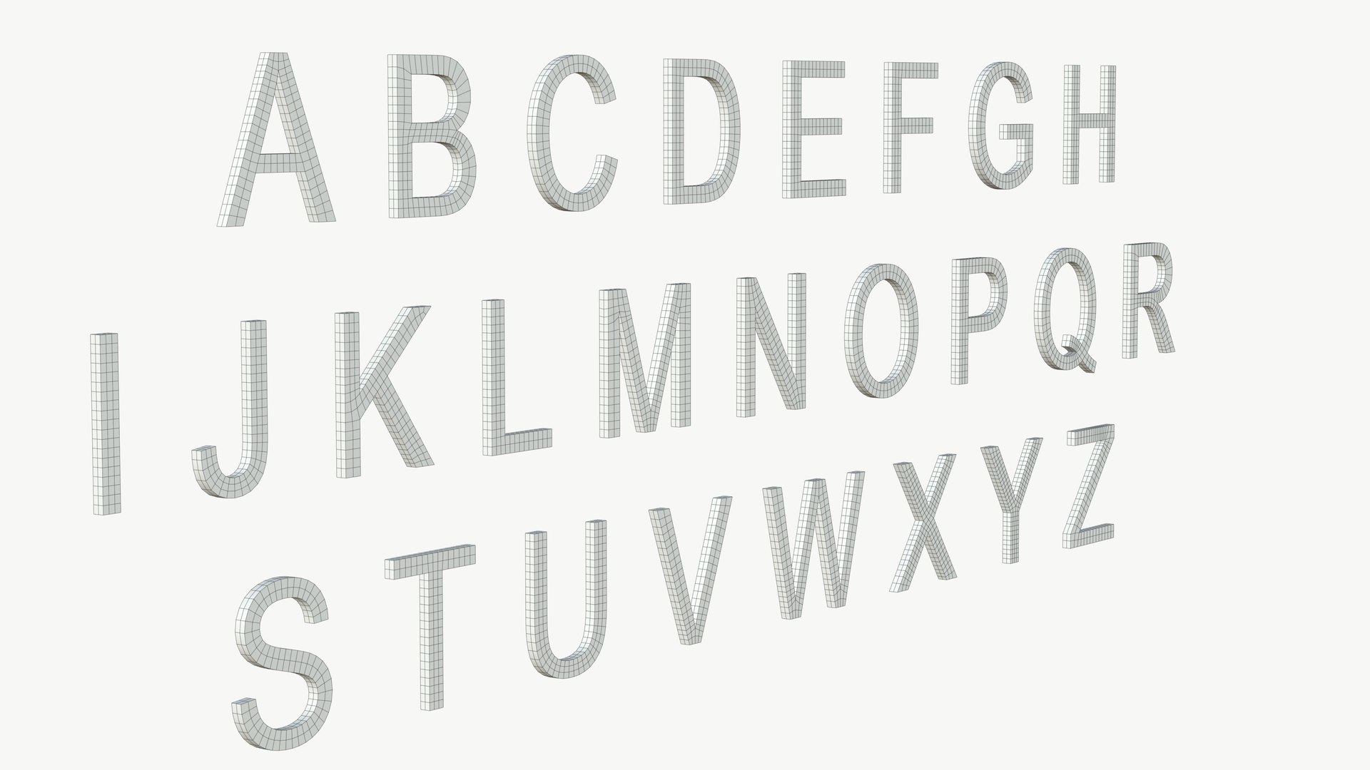 3D Alphabet Colorful - TurboSquid 2006466