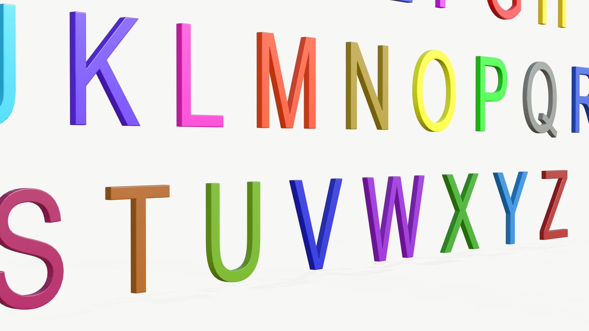 3D Alphabet Colorful - TurboSquid 2006466