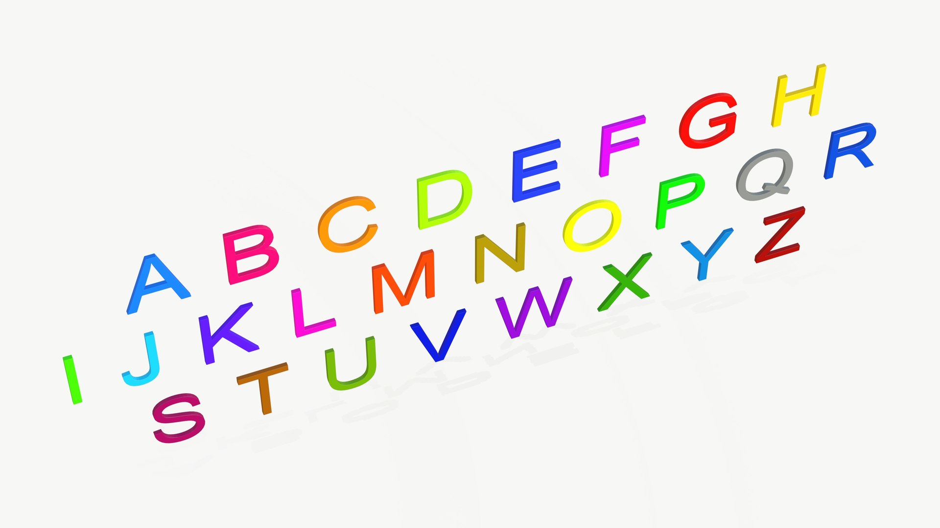 3D Alphabet Colorful - TurboSquid 2006466