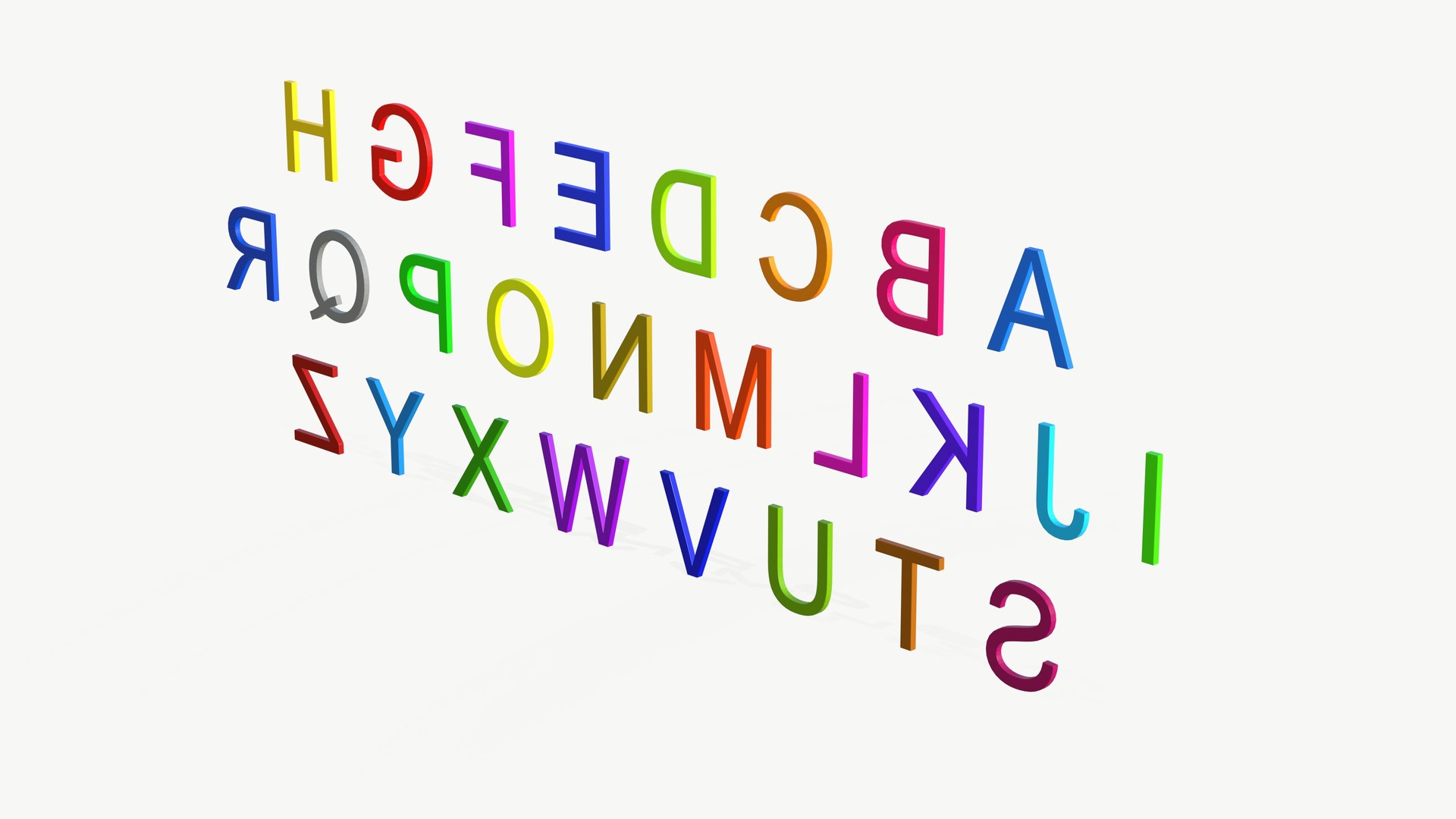 3D Alphabet Colorful - TurboSquid 2006466