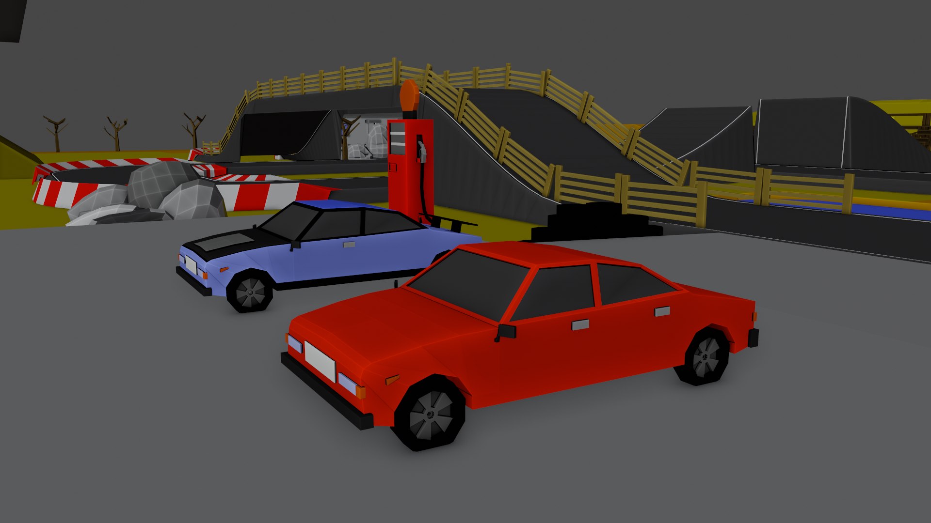 Cartoon race track 3D model - TurboSquid 1667728