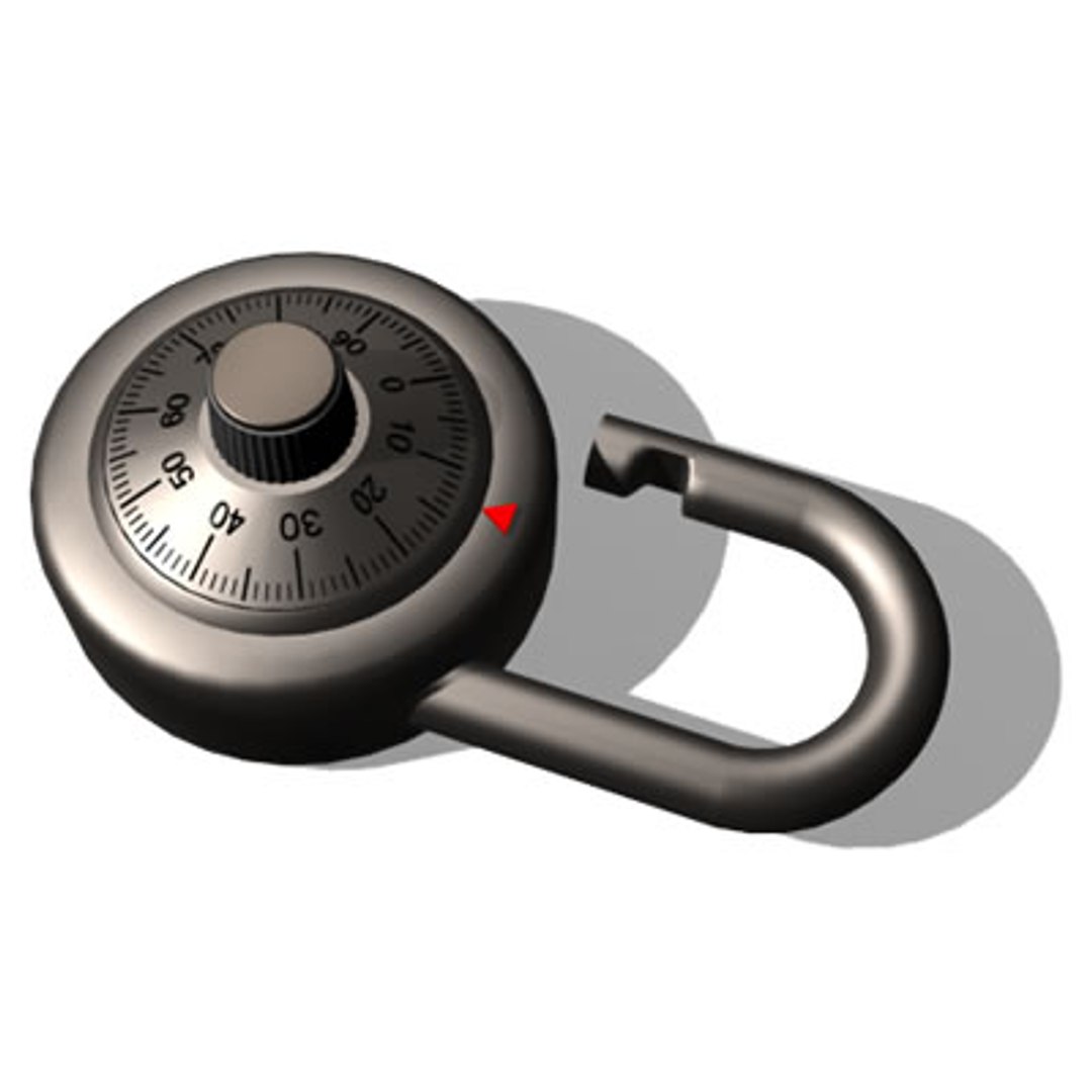Combination Lock 3d Model