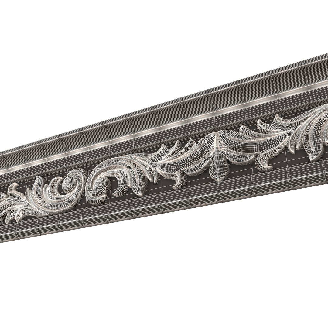 3D model Cornice Decoration Molding 07 - TurboSquid 2143363
