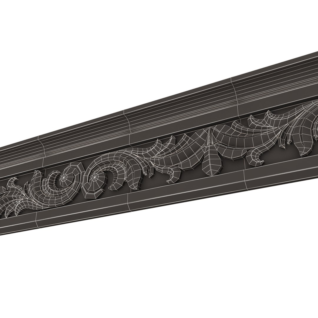 3D model Cornice Decoration Molding 07 - TurboSquid 2143363
