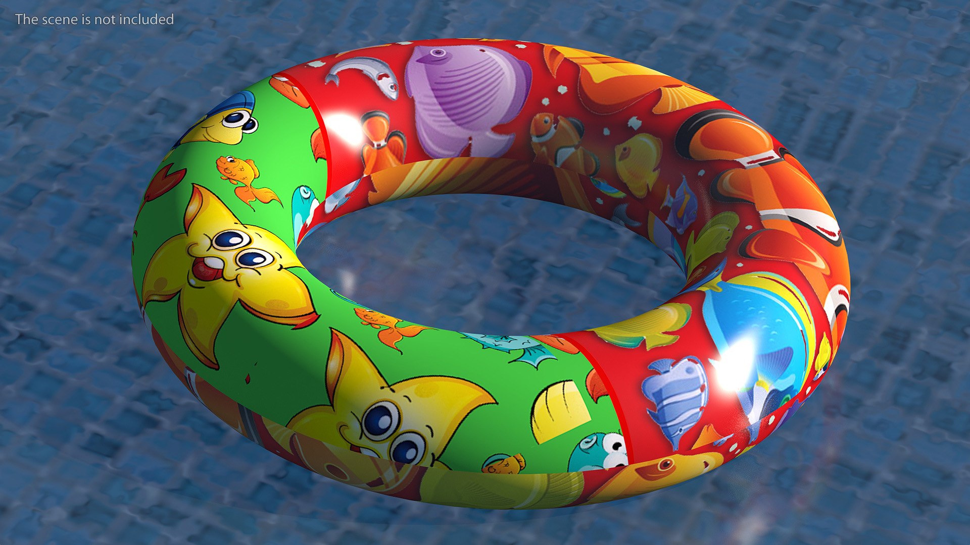 Swimming Inflatable Circle Black Girl Child Swimsuit model - TurboSquid ...