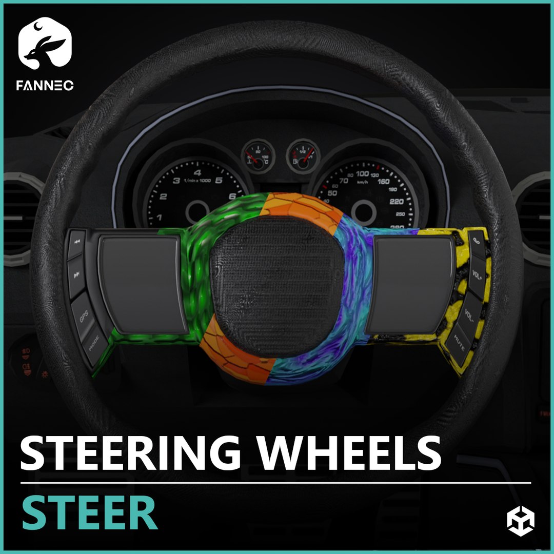 3D STEER - Steering Wheels Collection - Unity - TurboSquid 2268385