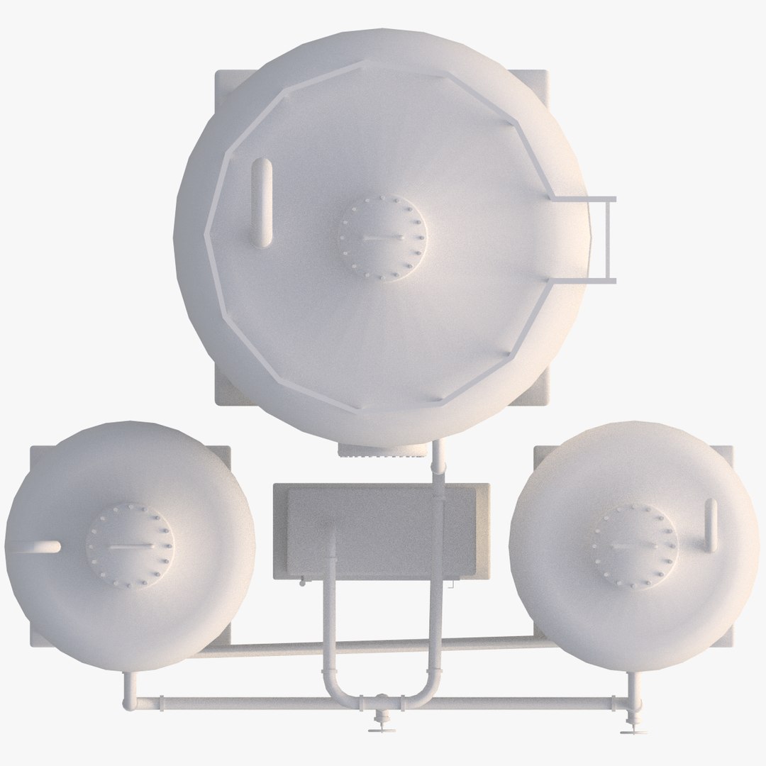 3d model industrial tank type 1