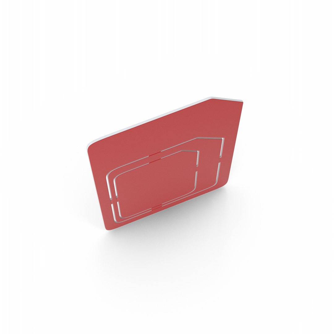 Mobile Sim Card 3D Model - TurboSquid 2033524