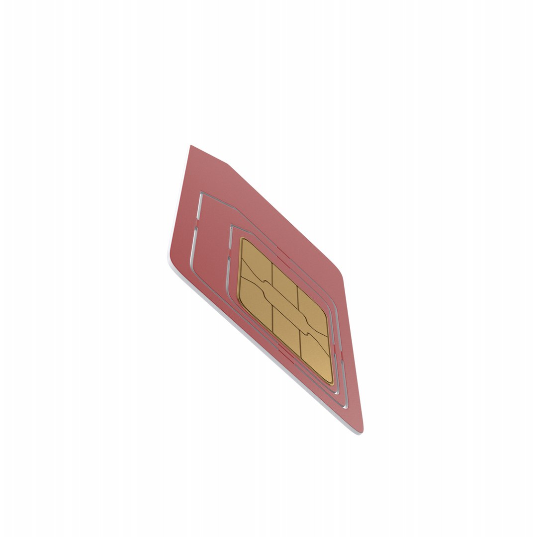 Mobile Sim Card 3D Model - TurboSquid 2033524
