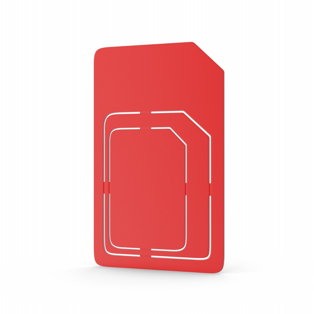 Mobile Sim Card 3D Model - TurboSquid 2033524