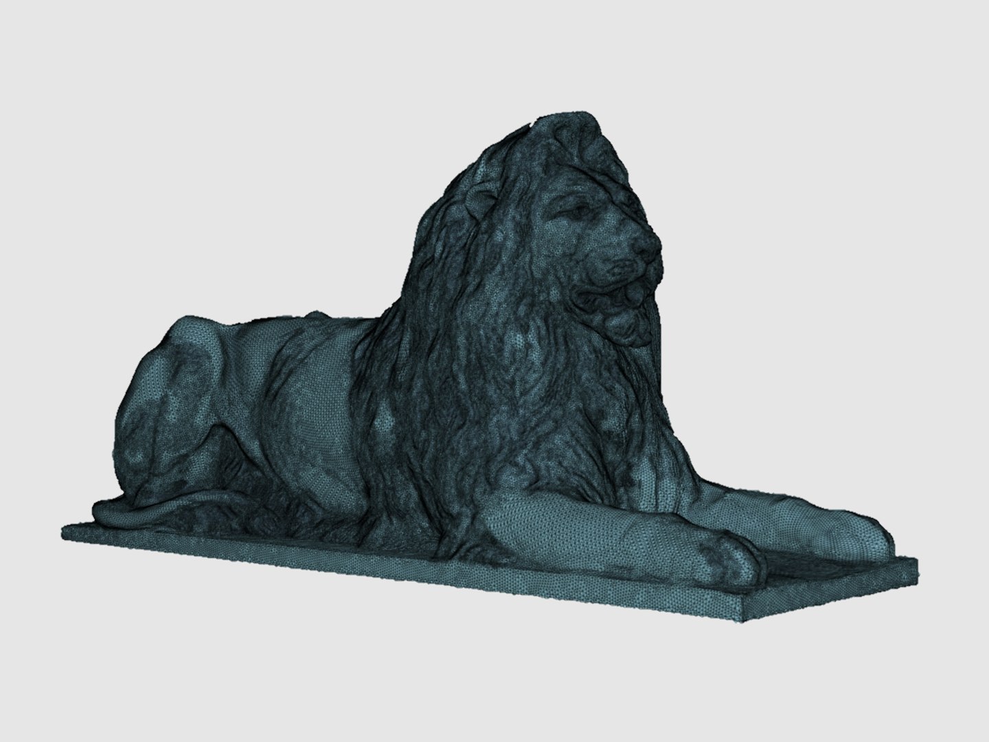 London Trafalgar Square Lion Statues 3D - TurboSquid 1455736