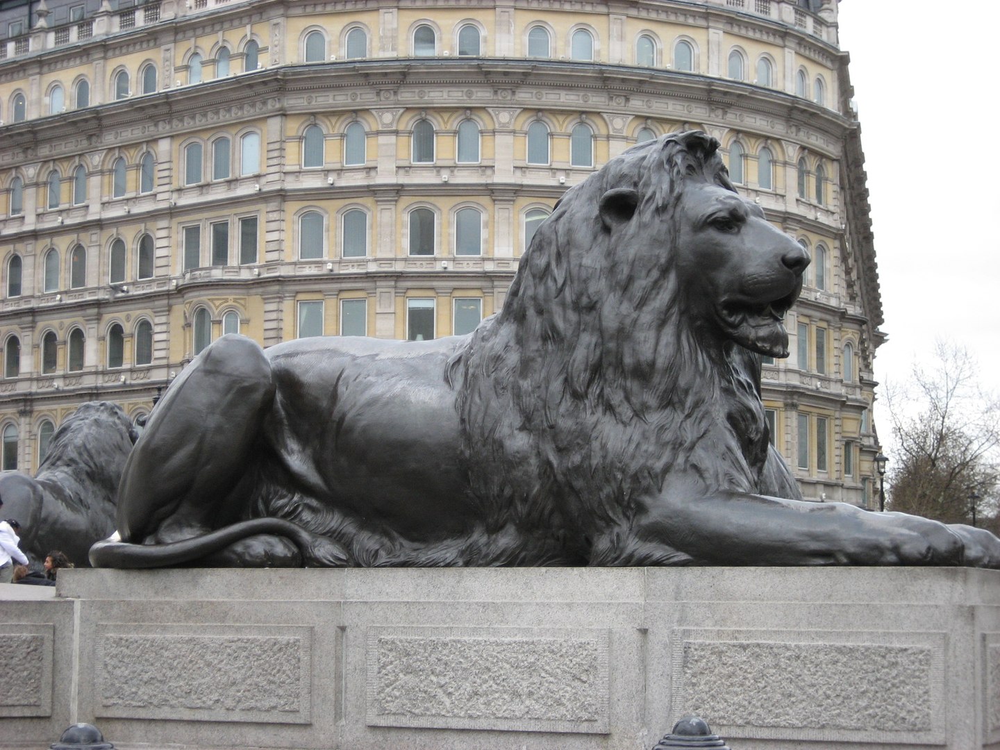London trafalgar square lion statues 3D - TurboSquid 1455736