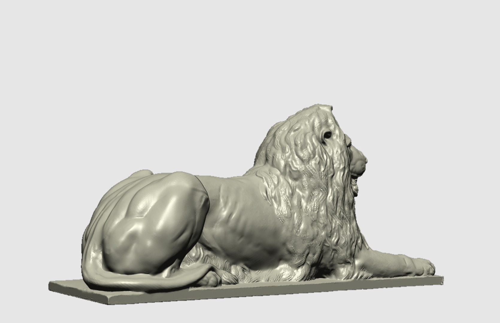 London Trafalgar Square Lion Statues 3D - TurboSquid 1455736