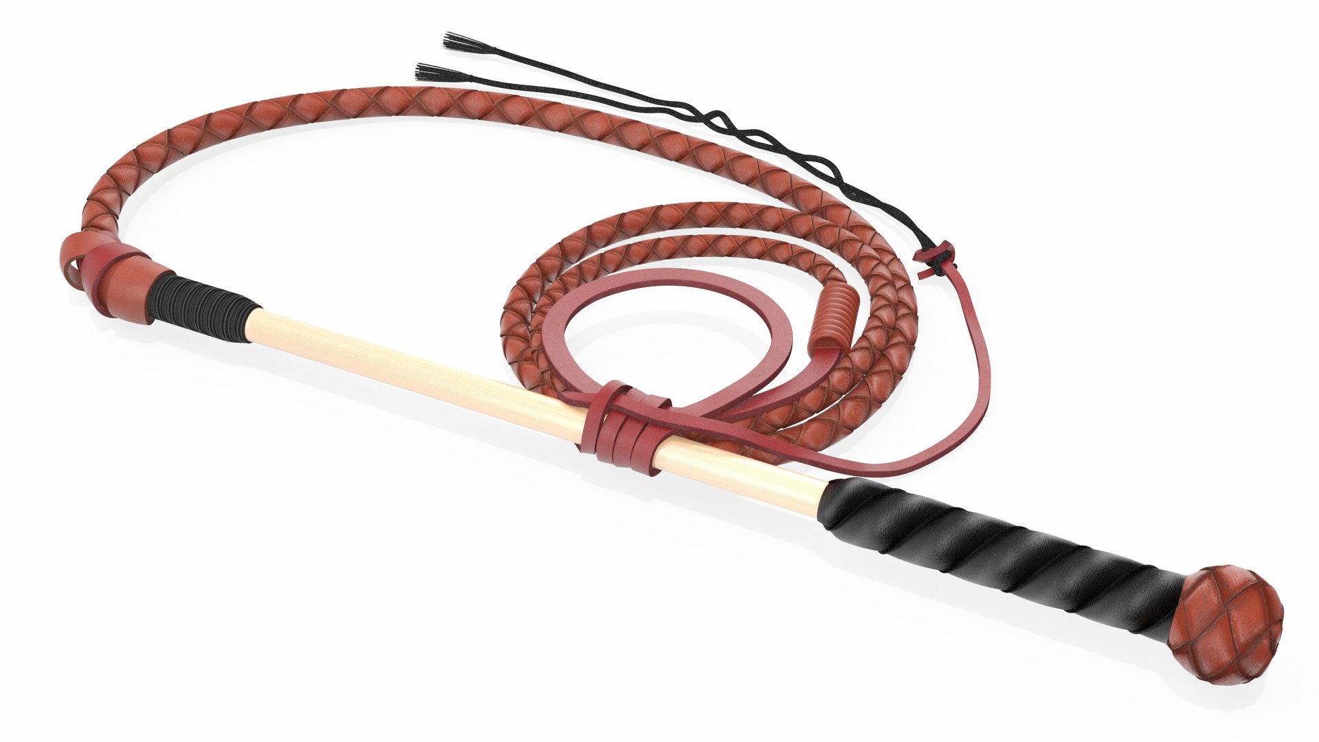 Leather Whip Braided Brown Rigged For Maya 3D Model - TurboSquid 2270865
