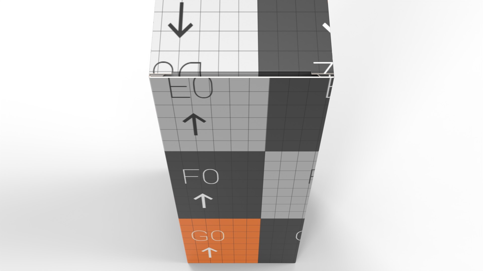 3D Packaging Box 50x50x150mm - TurboSquid 2227379