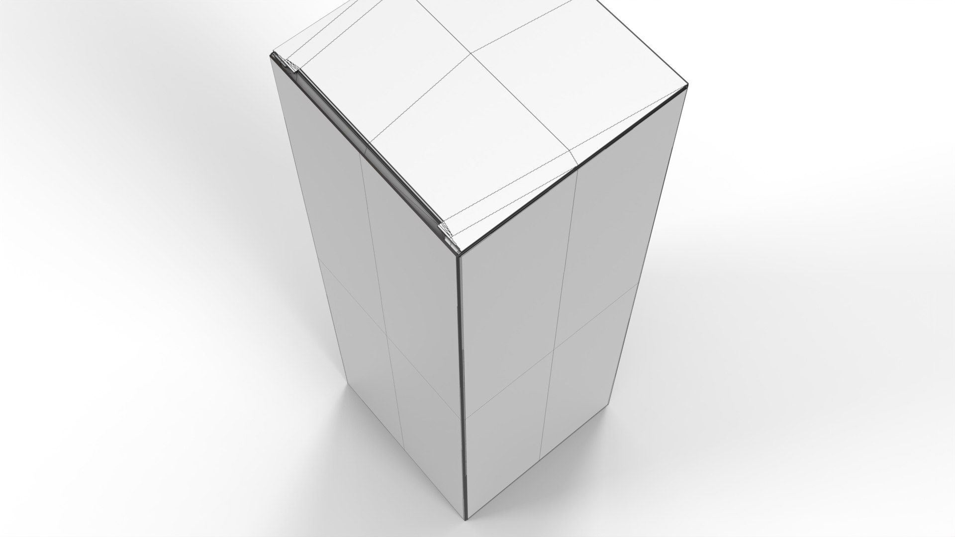 3D Packaging Box 50x50x150mm - TurboSquid 2227379