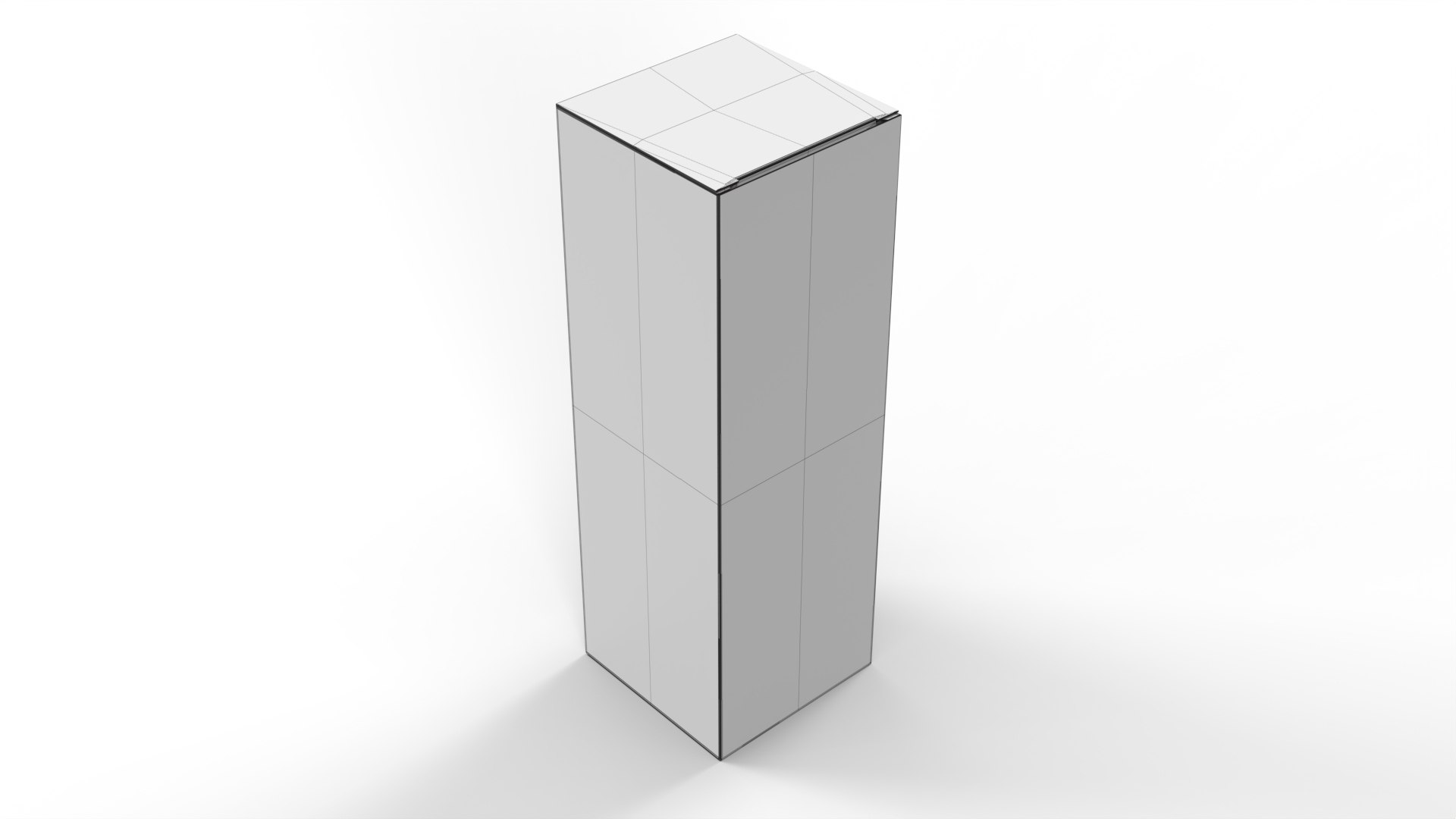3D Packaging Box 50x50x150mm - TurboSquid 2227379