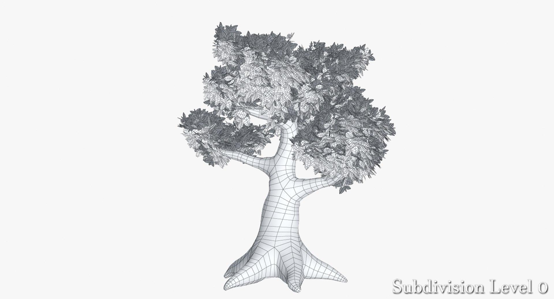 Old Cartoon Tree 3d Max