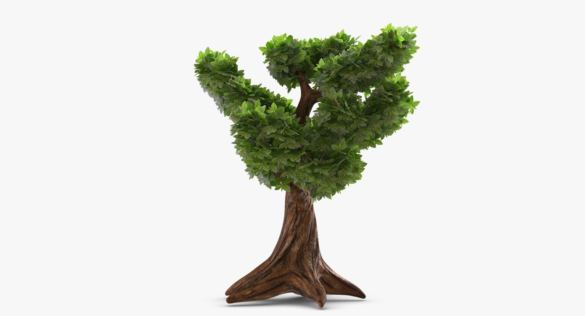 Old Cartoon Tree 3d Max