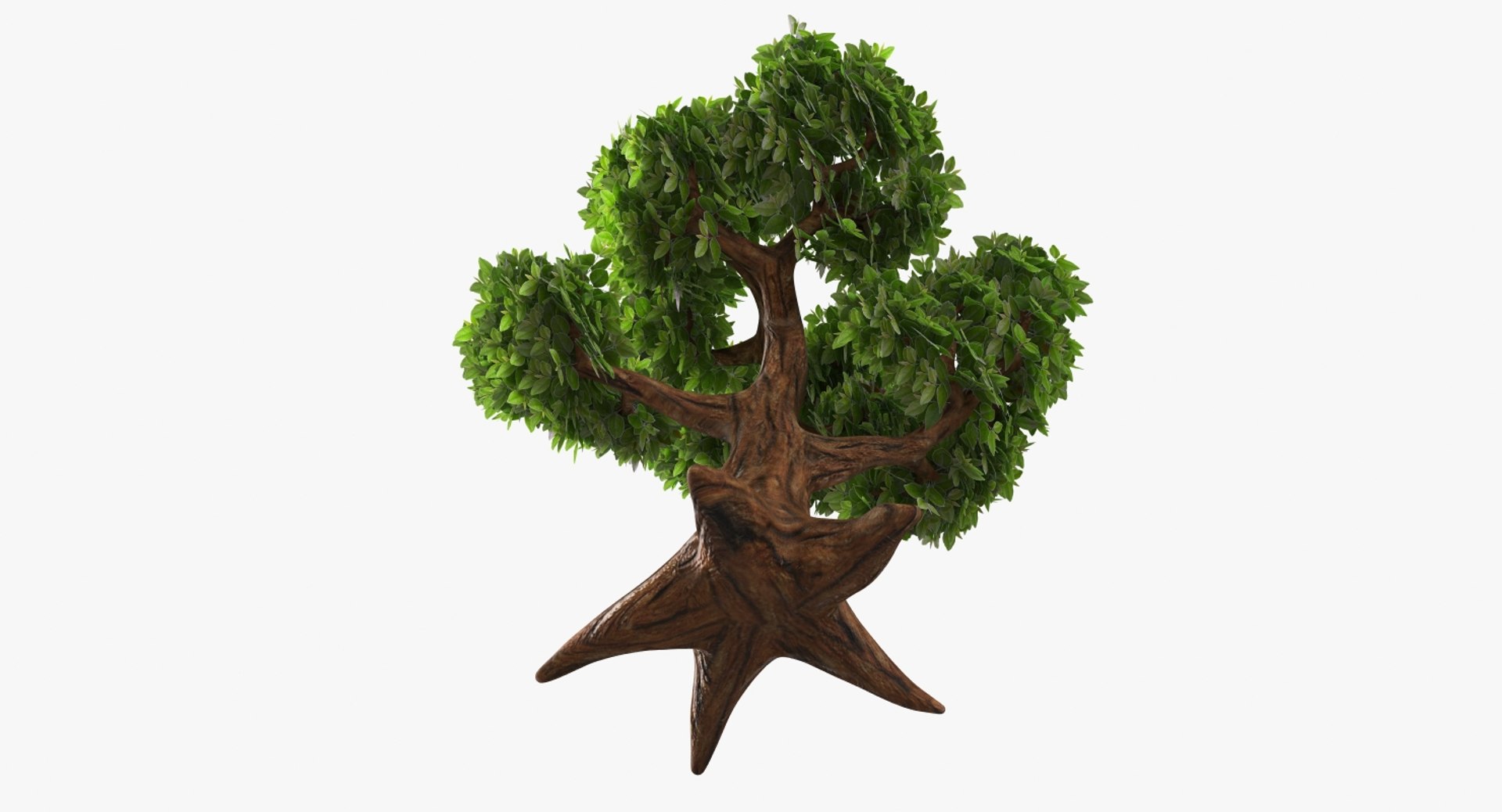Old Cartoon Tree 3d Max