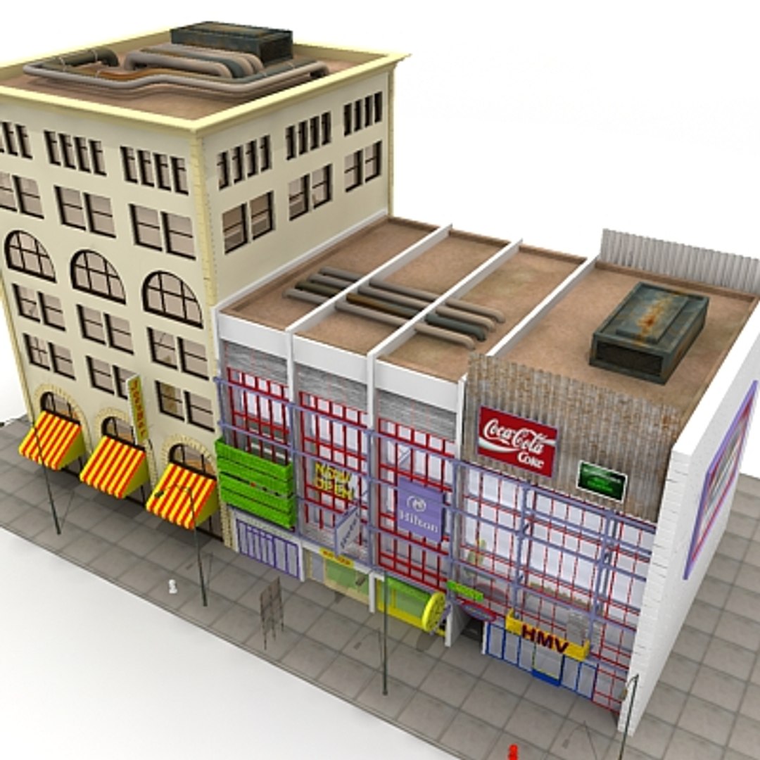 Commercial Building 3d Model