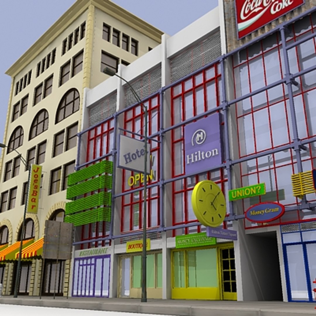 Commercial Building 3d Model