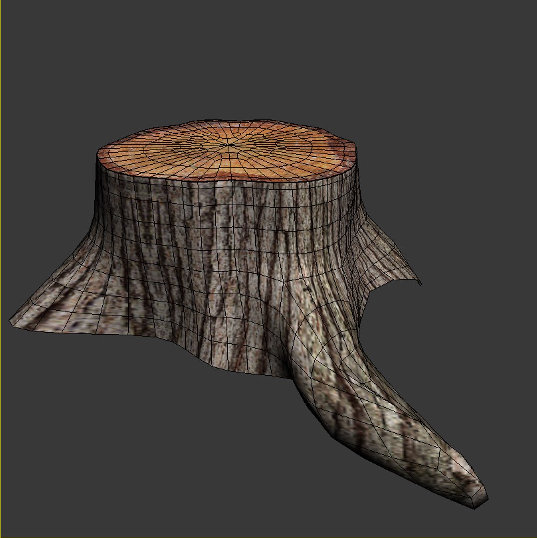 Tree Stump 3d Model