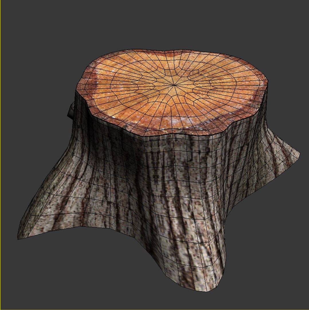 Tree Stump 3d Model