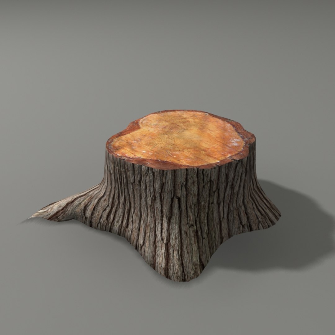 Tree Stump 3d Model