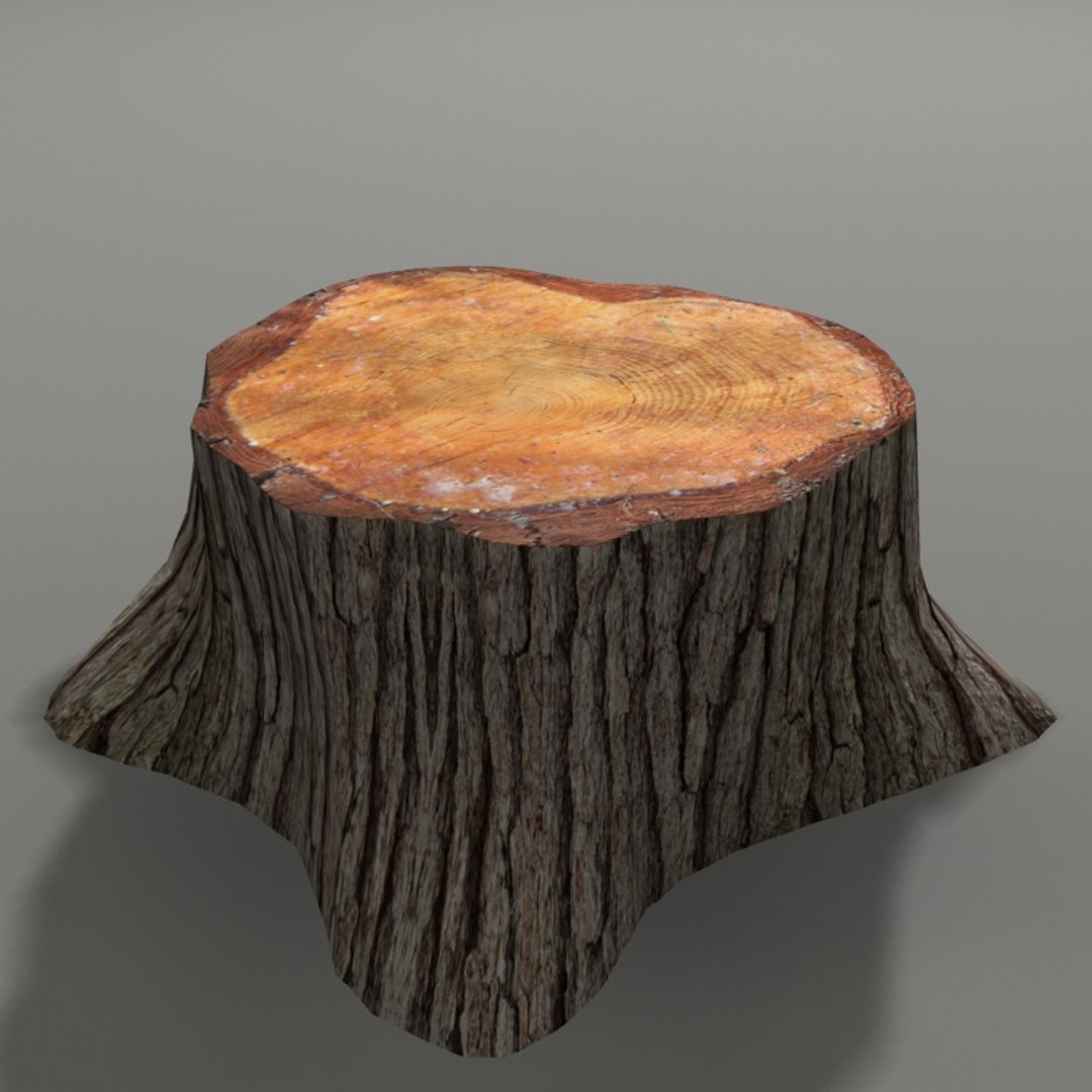 Tree Stump 3d Model