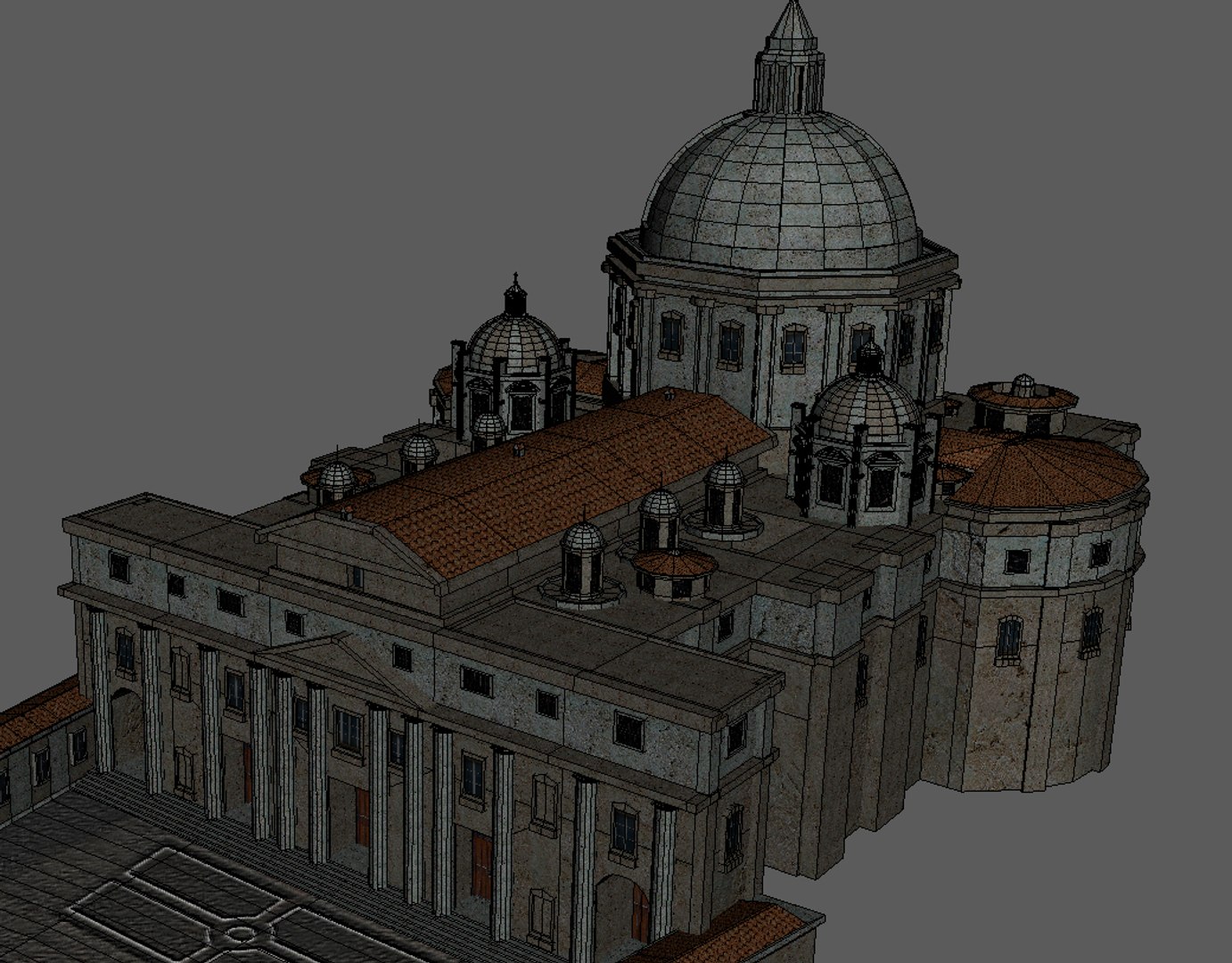 Piazza St Peter 3d Model