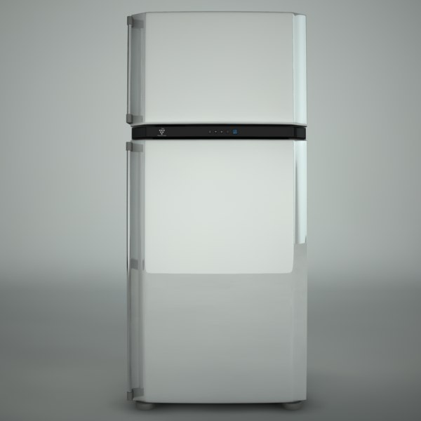 sharp refrigerator 3d model