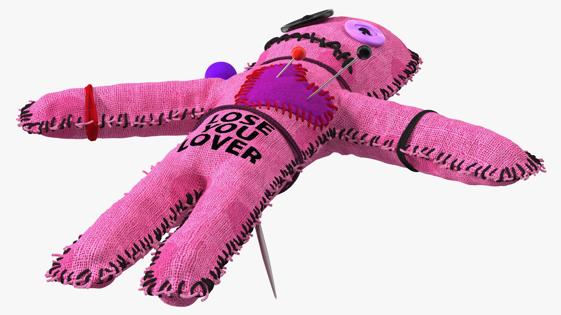 Voodoo Doll Pink Funny 3D model - TurboSquid 1818236