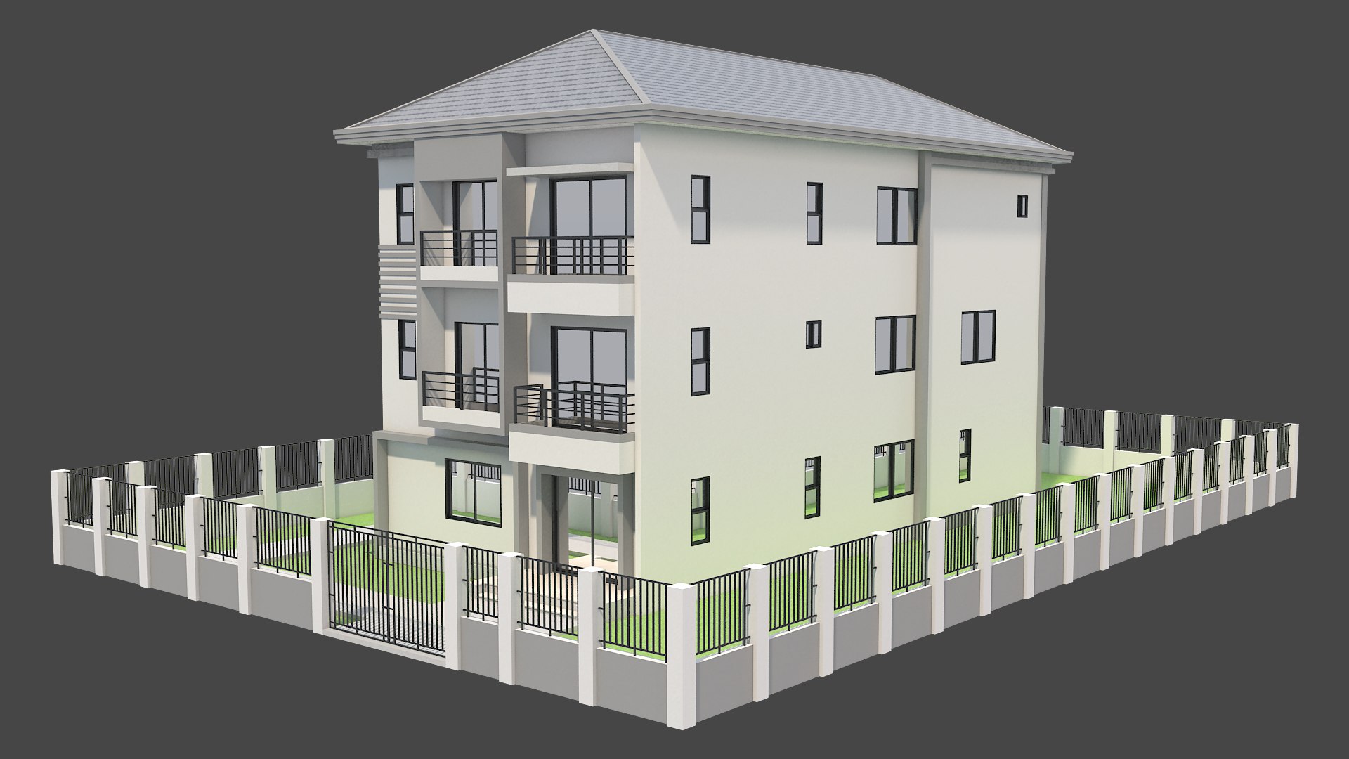 Multi Family House3 Model - TurboSquid 2514463
