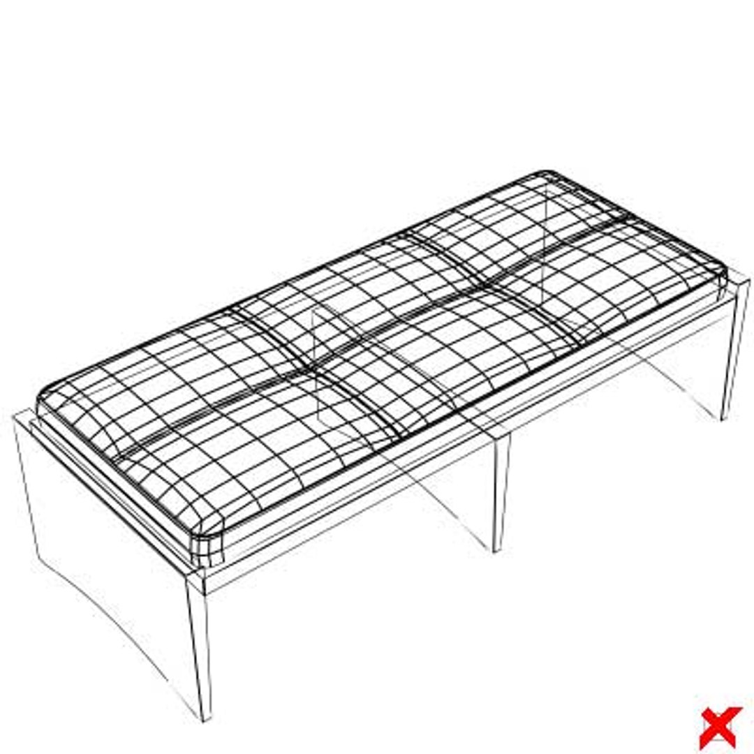 3D Bench - TurboSquid 256593