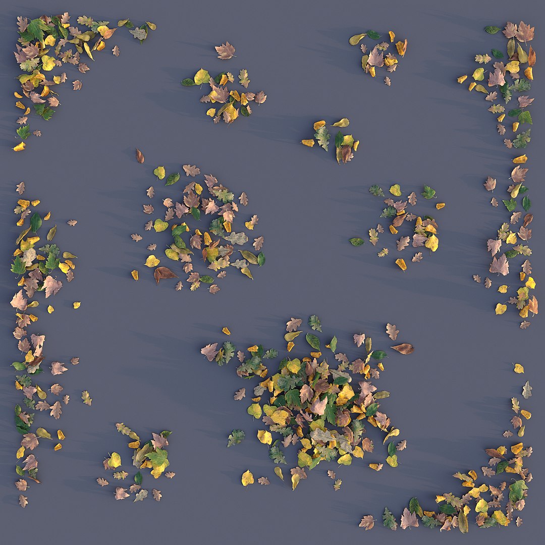 Autumn Leaves 3D - TurboSquid 1792621
