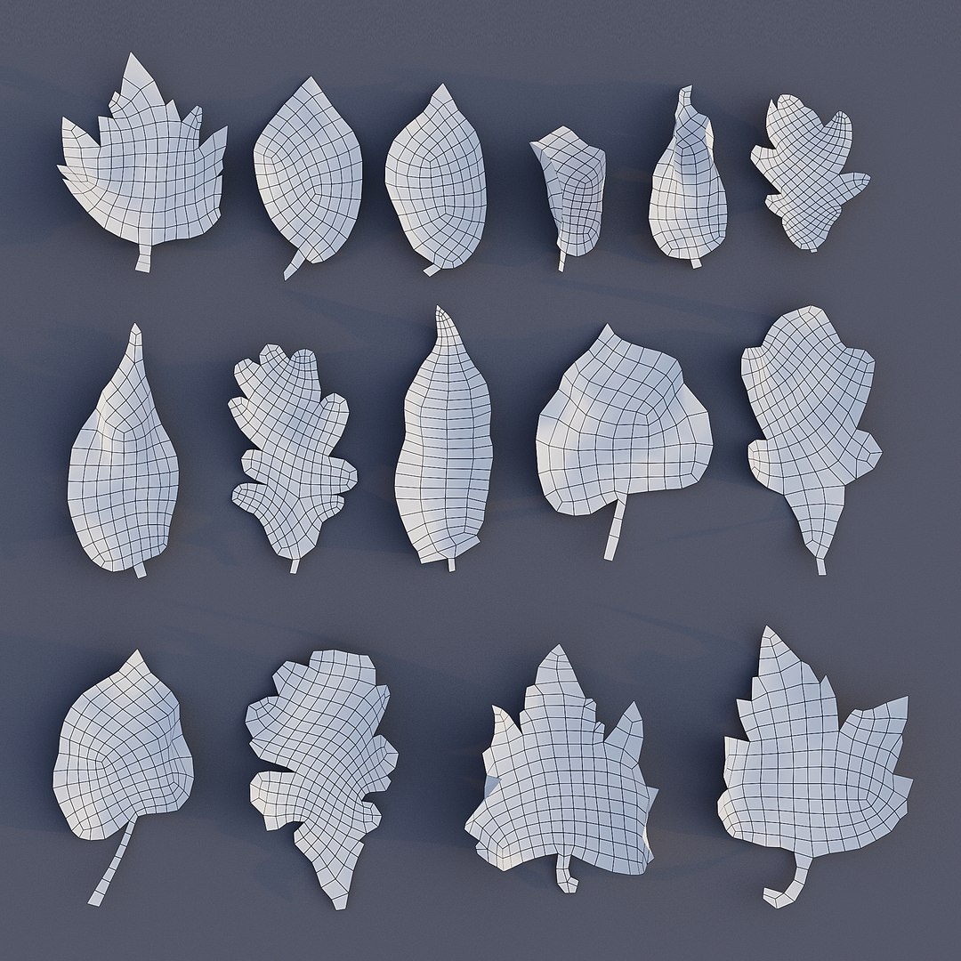 Autumn Leaves 3D - TurboSquid 1792621