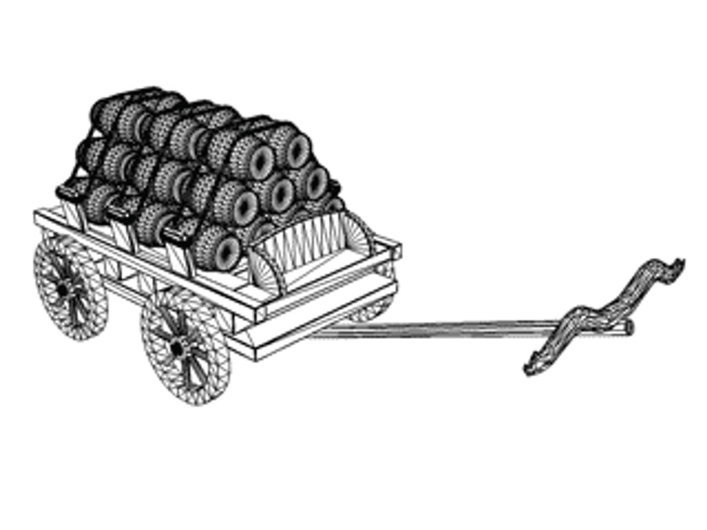 Roman Cart 3d Max