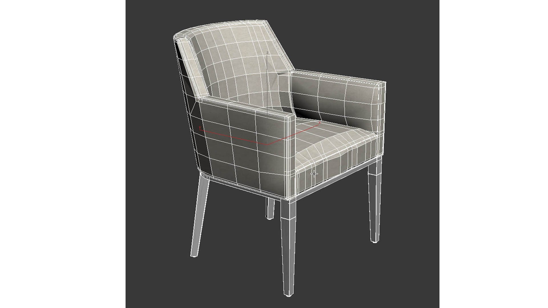 3D Bright Furniture ENO ARM CHAIR WITH HIGH BACK - TurboSquid 2072276