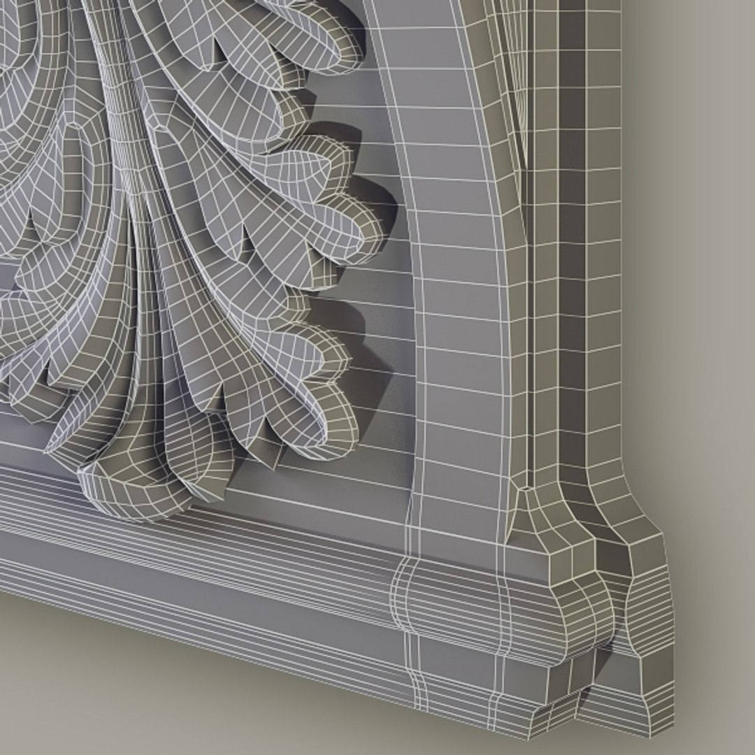 3d model decorate classical