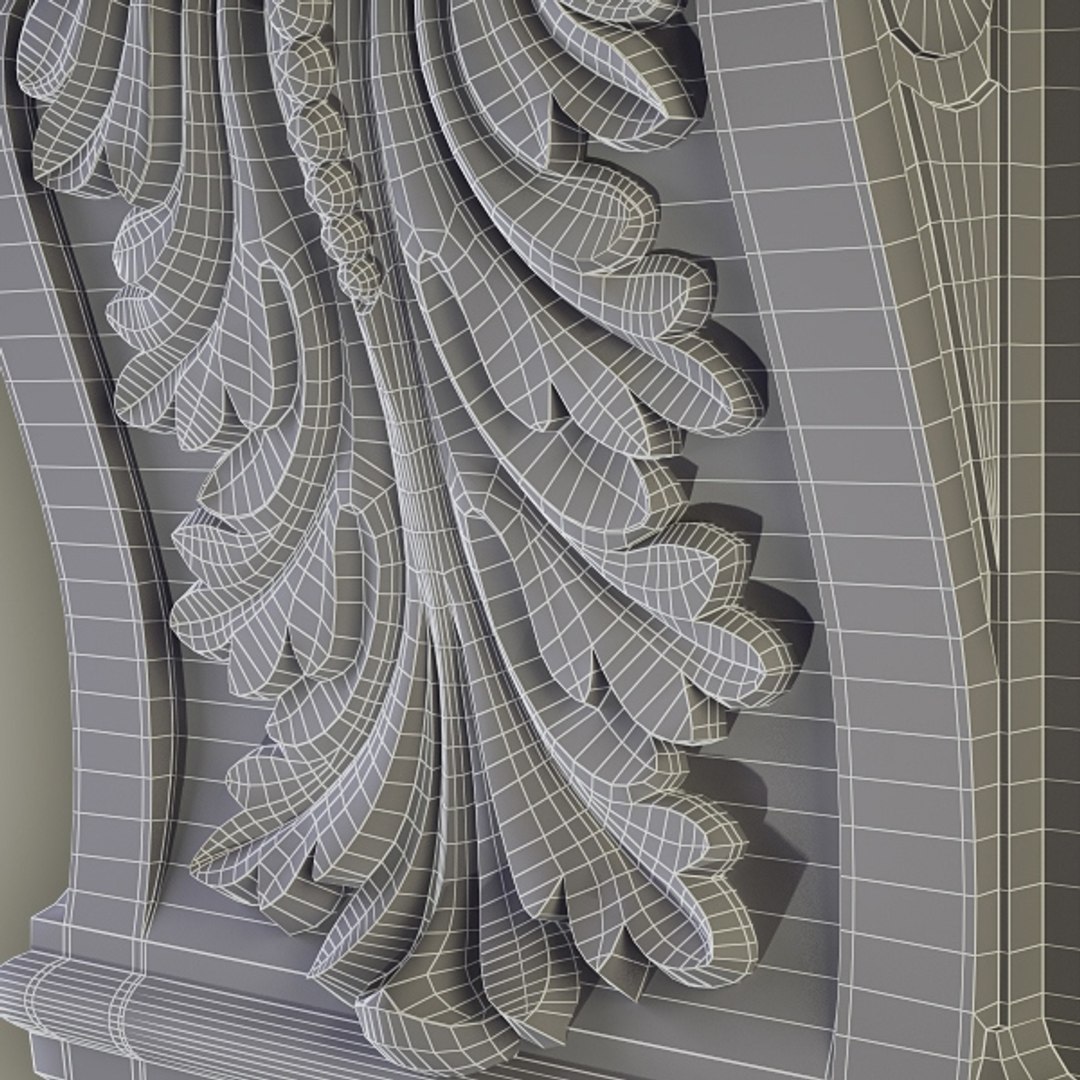 3d model decorate classical